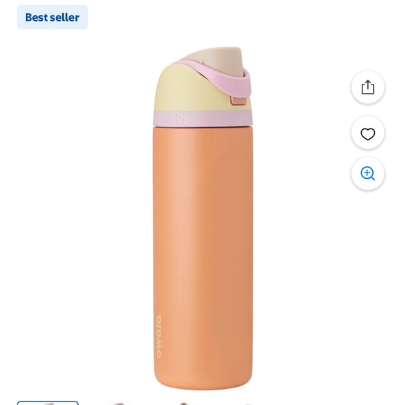 owala | Accessories | Owala Peach Yellow Pink 24oz Water Bottle | Poshmark